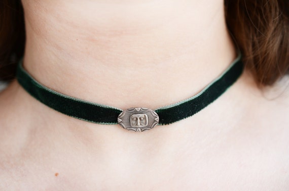 ANTIQUE Skull Art Deco Sterling Silver Black Velvet Choker Necklace Velvet Ribbon Rococo Style Choker Romantic Unusual Rare Bohemian Etsy UK