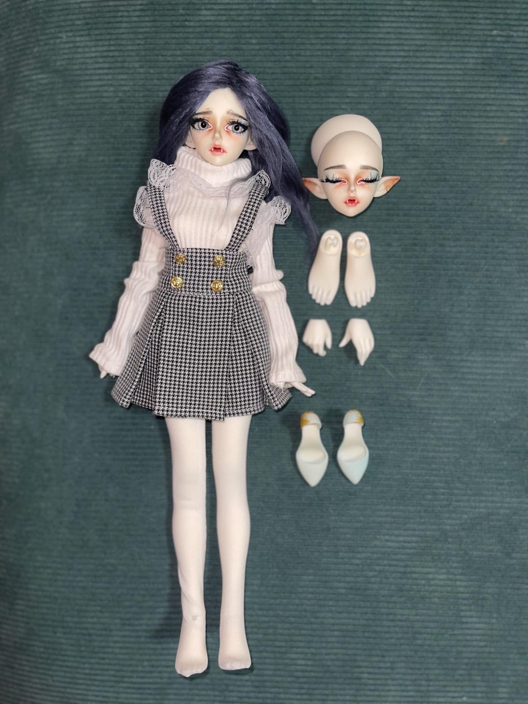 FULLSET BJD Doll Custom Fairyland Hwayu With Extra Head, Hands, Feet ...
