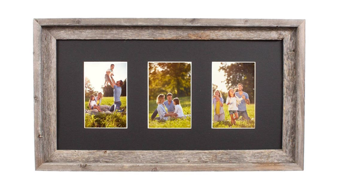 Barnwoodusa Multi Opening Mat With 100% Reclaimed Wood Frame | Etsy