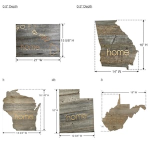 Rustic Farmhouse Wood State Sign | State Wall Home Décor | Makes A ...