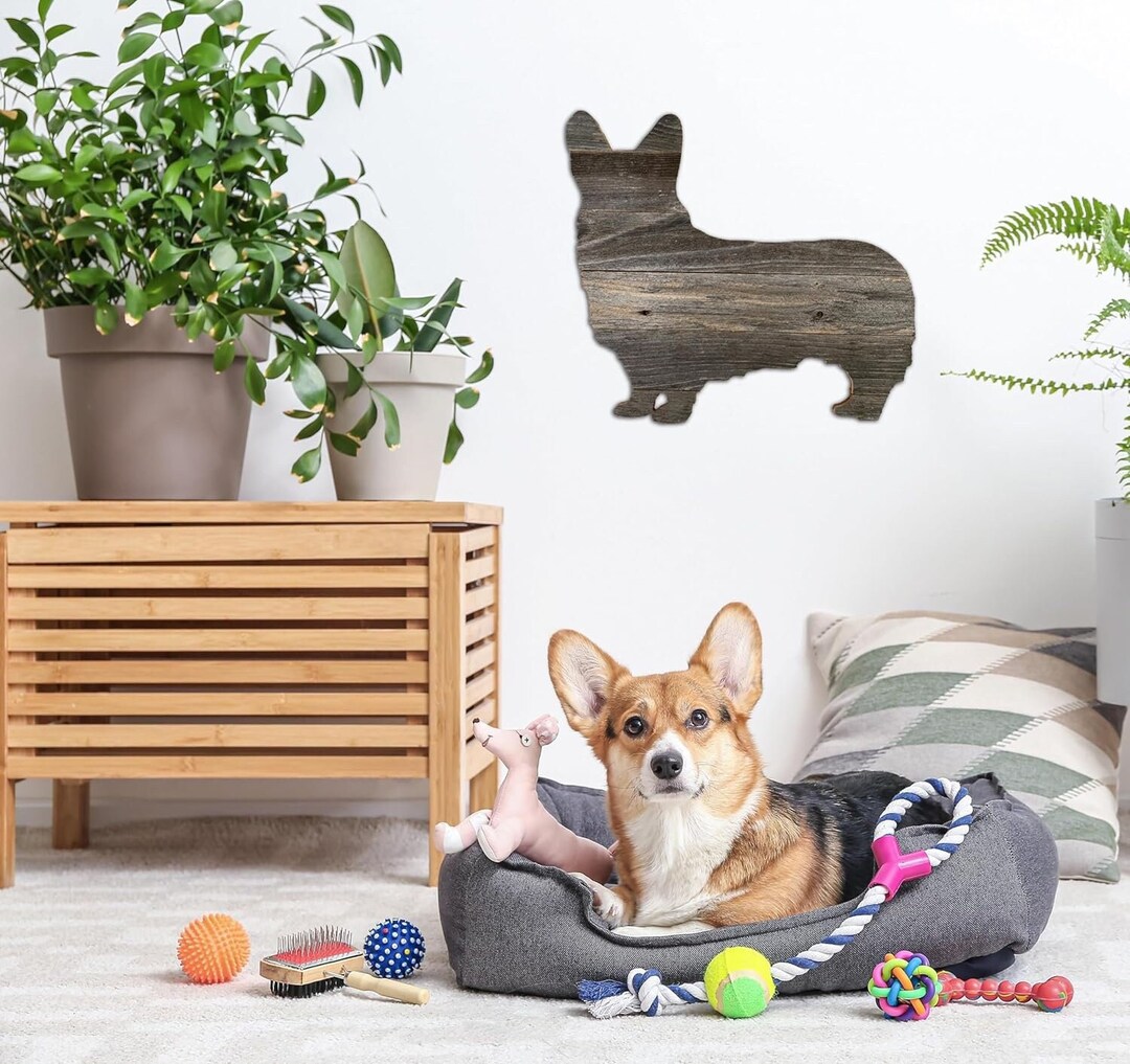 Wood Dog Cutout Silhouette Reclaimed Wood Pet Wall Art or Wall Leaner ...