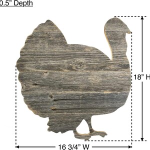 Rustic Farmhouse Wood Turkey | Fall Harvest Wall Décor for Autumn ...