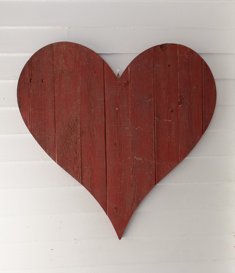 Barnwoodusa Rustic Farmhouse Large 18 In. Wood Heart - Etsy