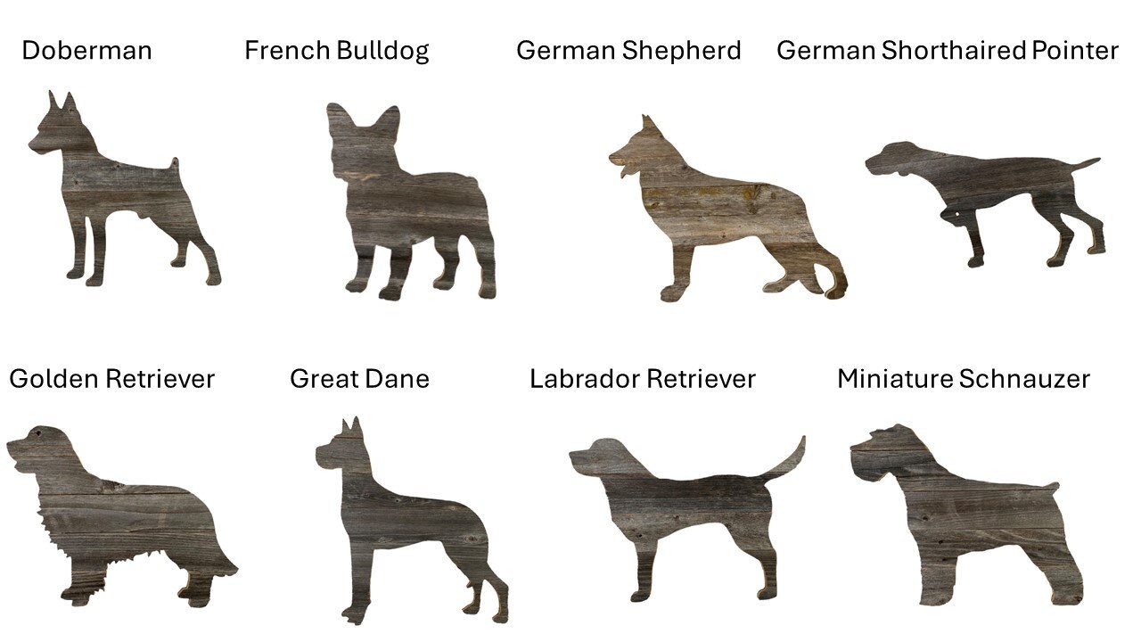 German Shorthaired Pointer Dog Cutout Silhouette | Reclaimed Wood Pet ...