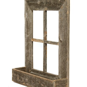 Barnwoodusa Rustic Wooden Window Planter Box, Wood Planter Stand ...