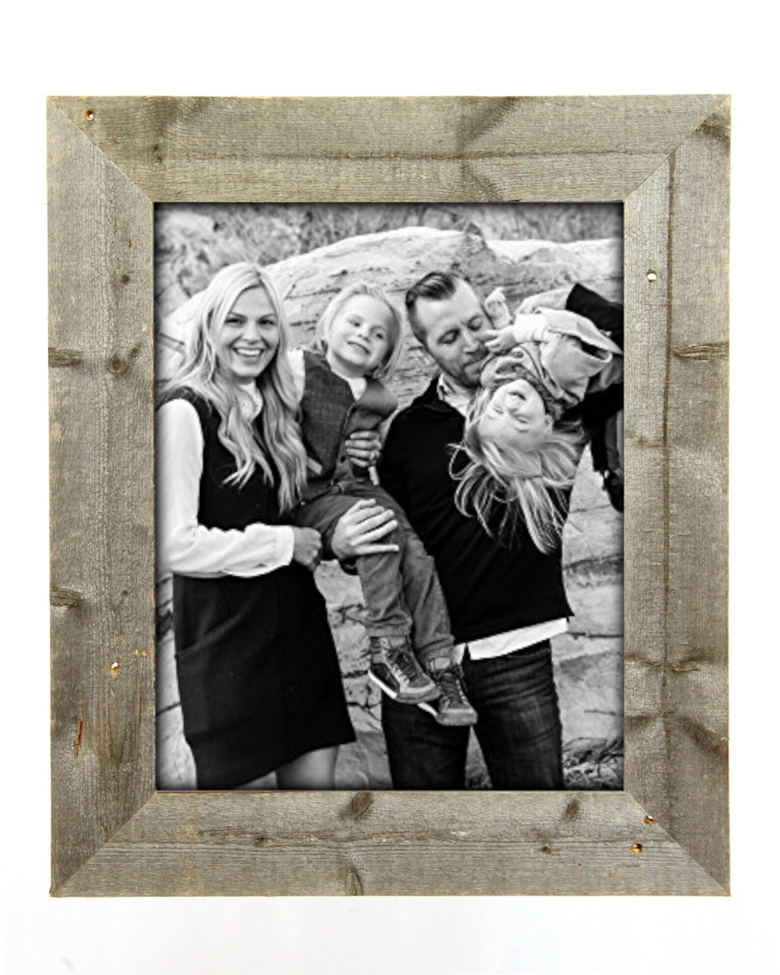 Barnwood Rustic Picture Frame Weathered Gray 3 Wide - Etsy