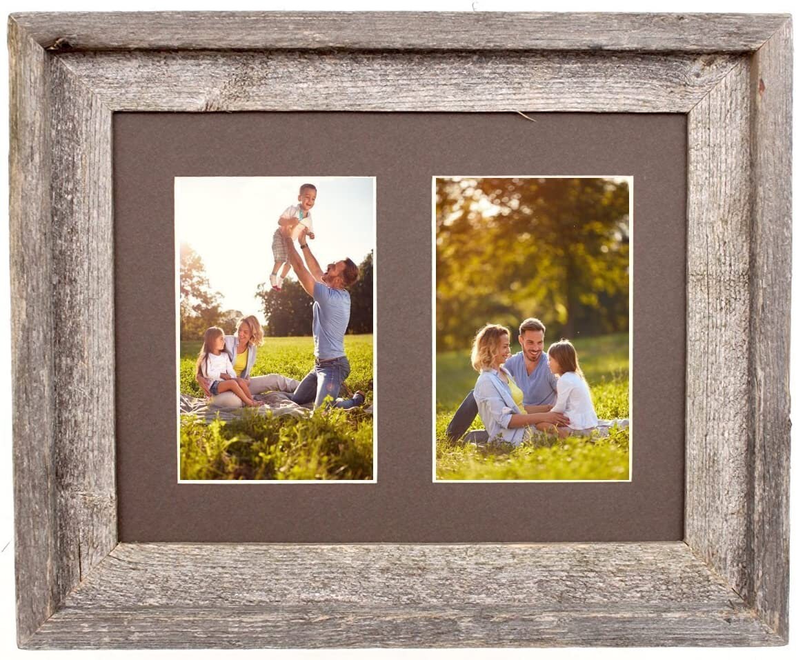 Barnwoodusa Multi Opening Mat With 100% Reclaimed Wood Frame - Etsy
