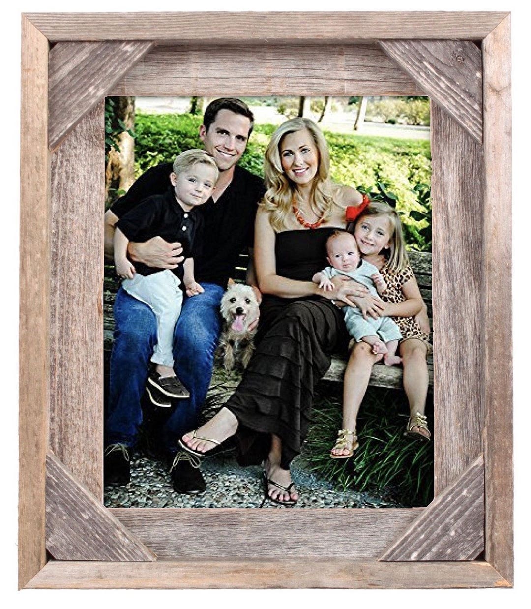 Barnwoodusa Rustic Signature Corner Block Picture Frame - 100% Up ...
