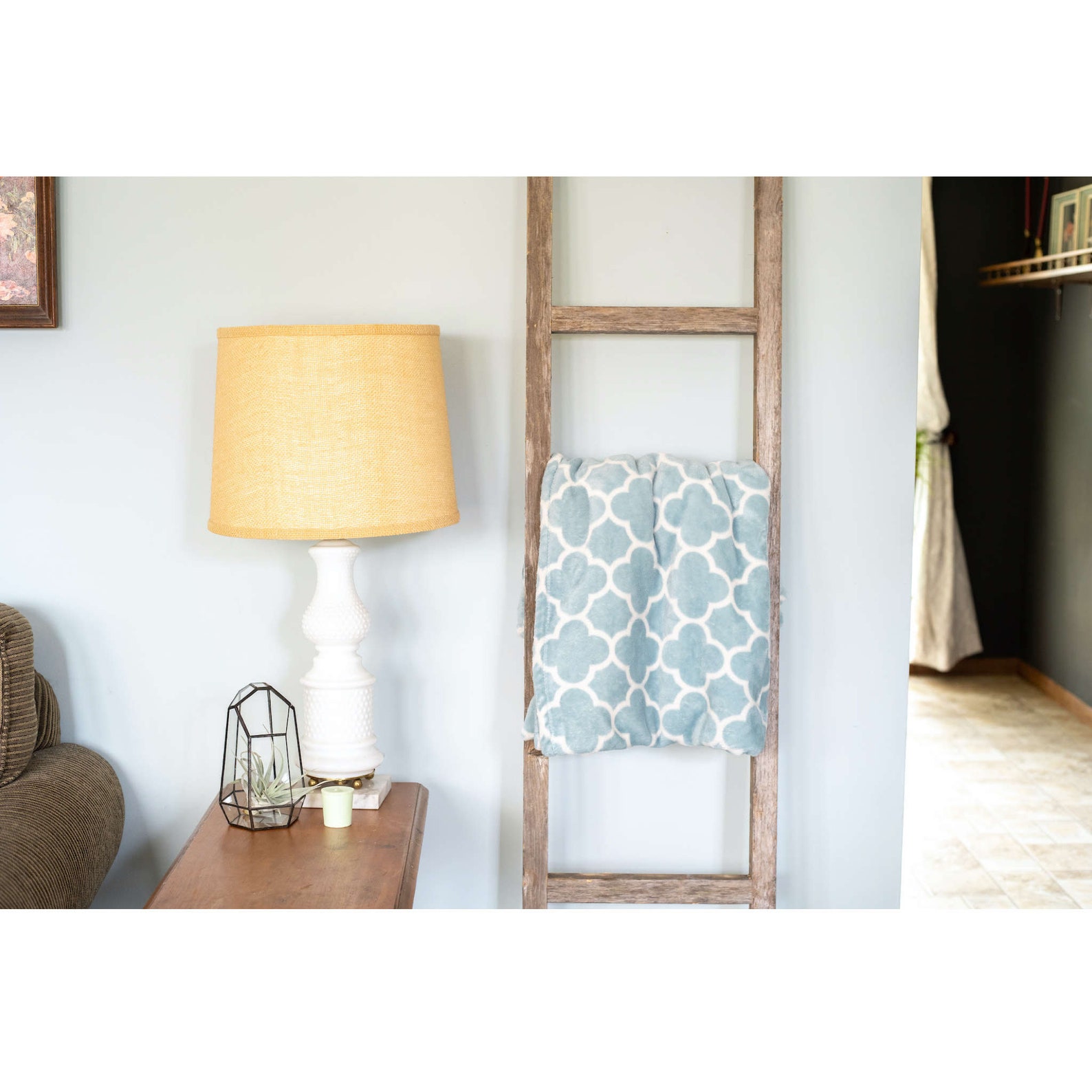 Rustic Farmhouse Decorative Wood Ladder 1.625 Deep Ladder Multiple ...