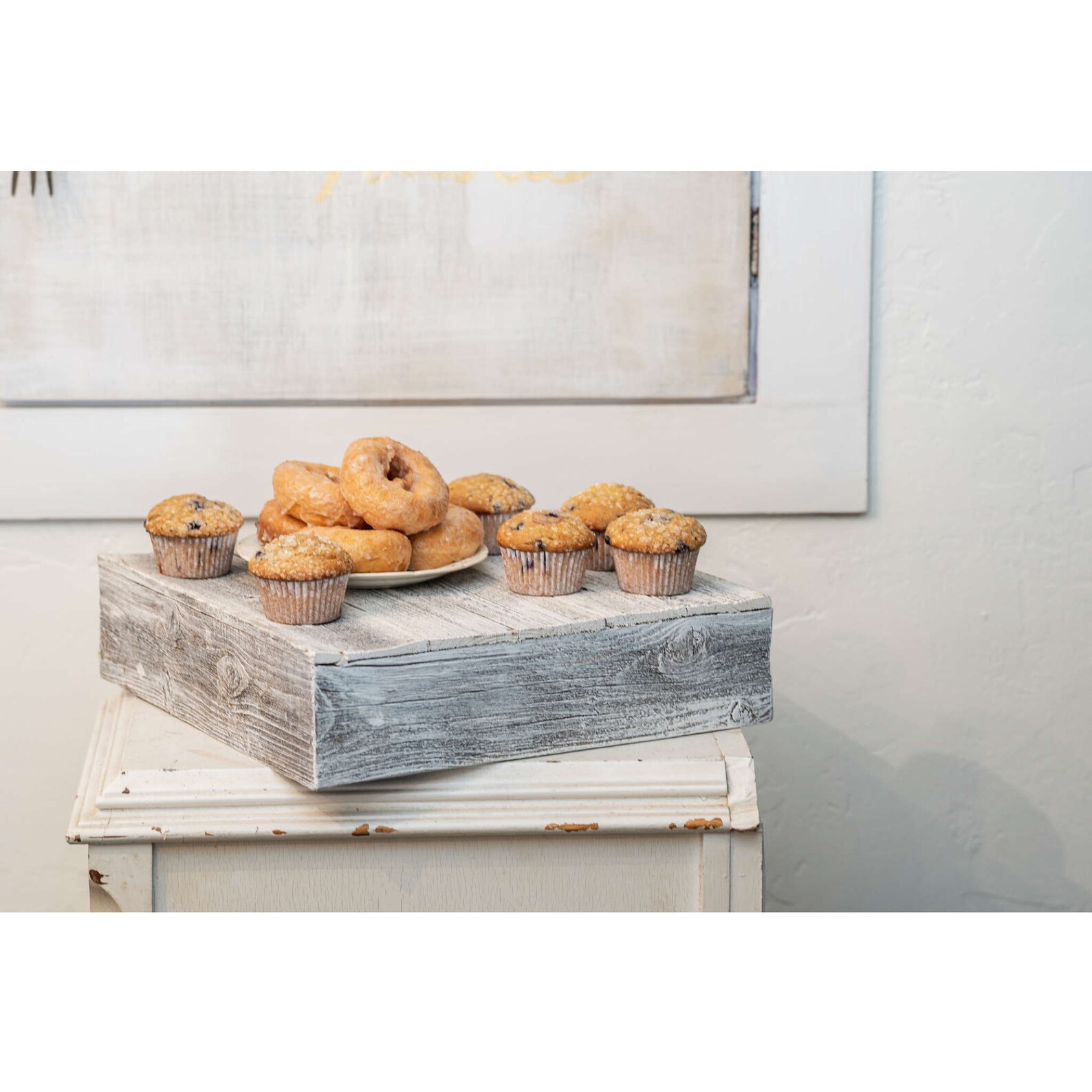 Barnwoodusa | Wood Cake Stand | 15"x15" | Variation | Rustic Wooden ...