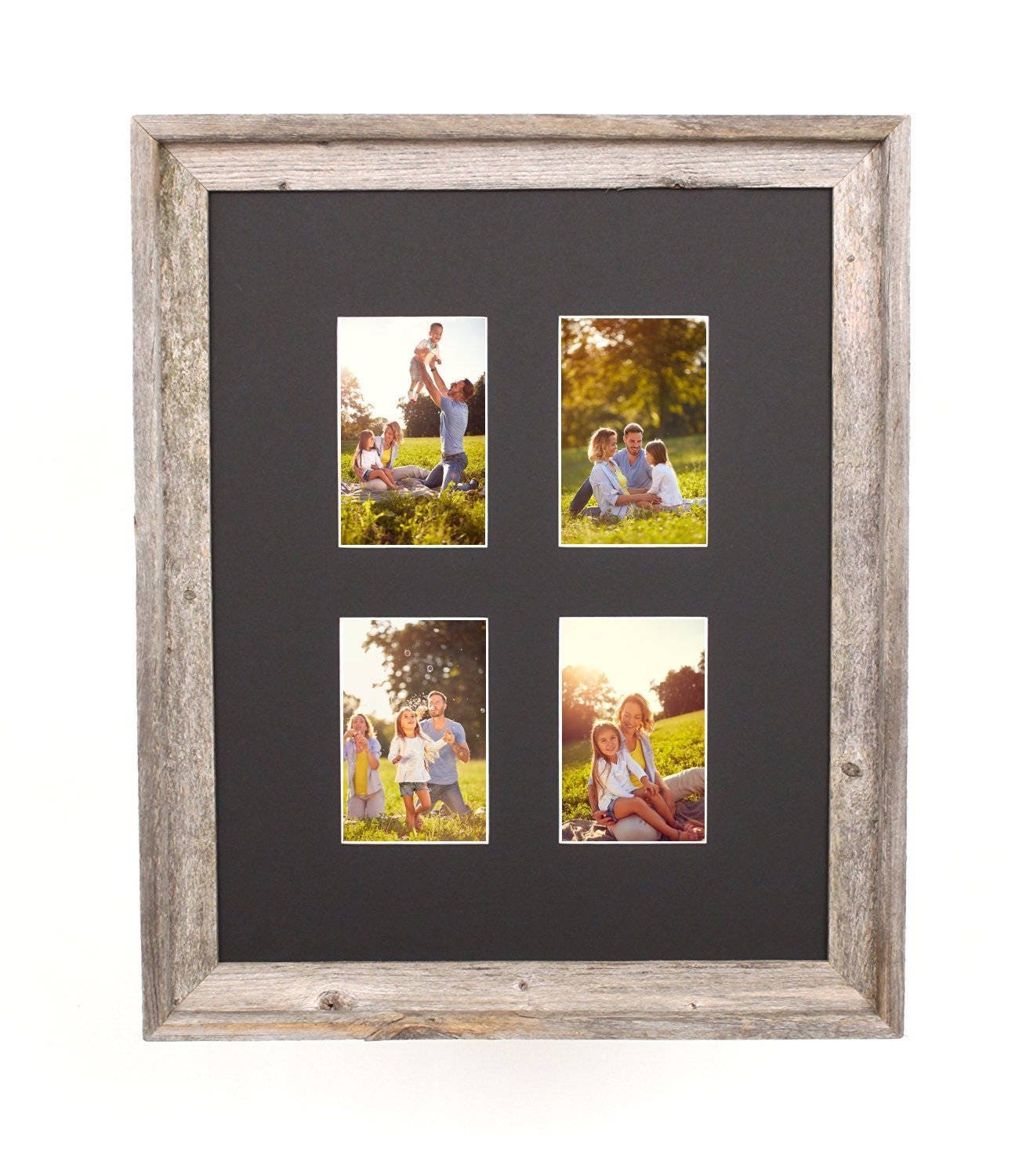 Barnwoodusa Multi Opening Mat With 100% Reclaimed Wood Frame - Etsy