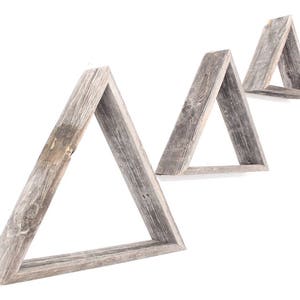 Barnwoodusa | Rustic Triangles Set of 3 | 100% Reclaimed Wood ...