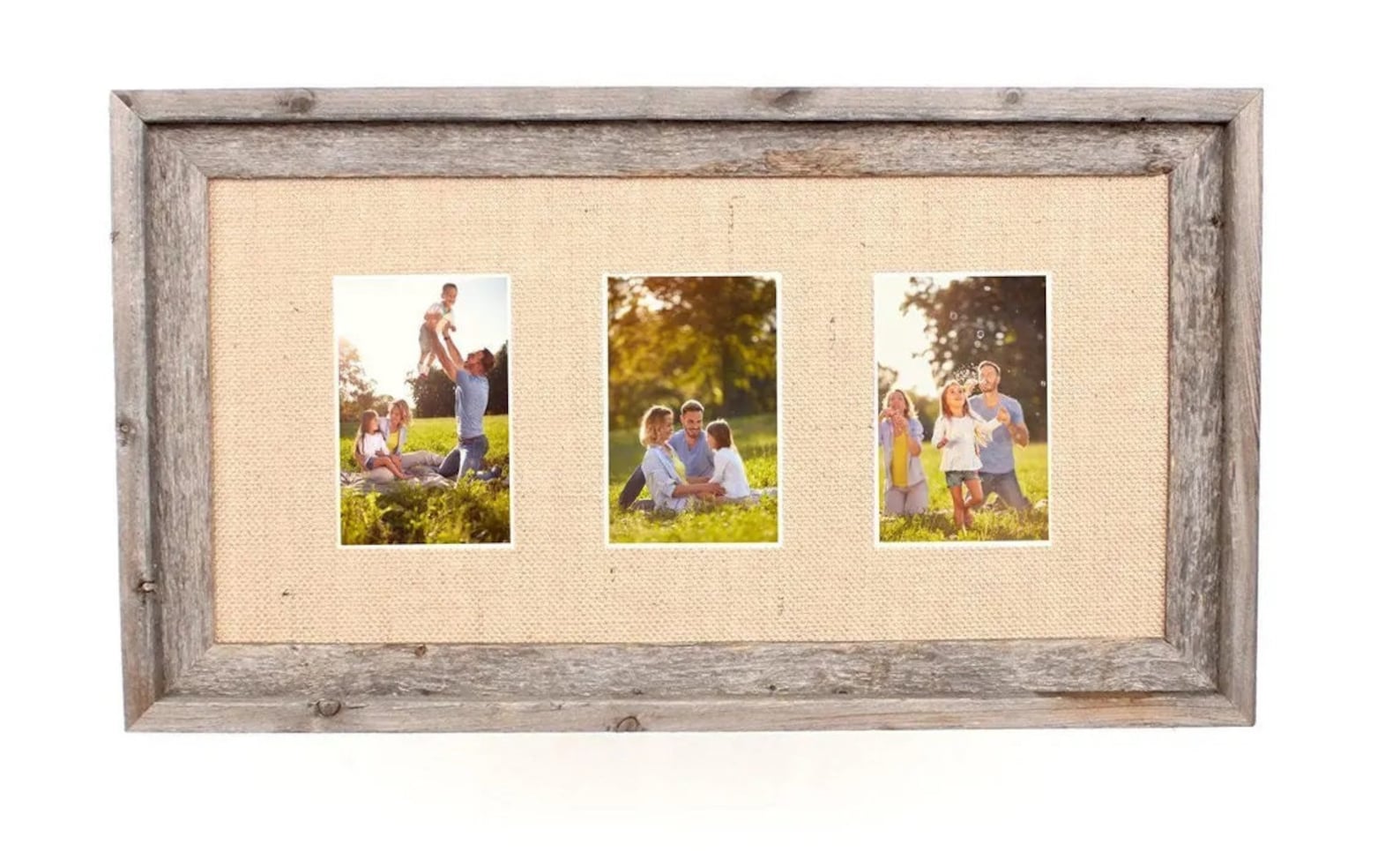 Reclaimed Wood Collage Picture Frame, Rustic Farmhouse Decor, Multi ...