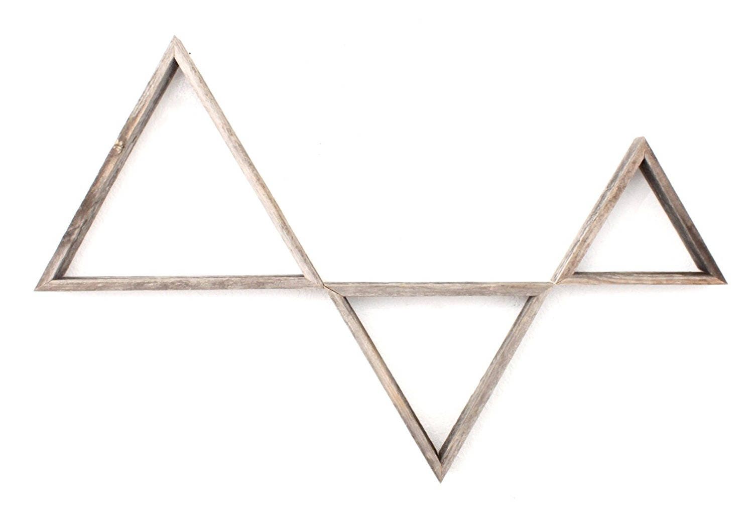 Barnwoodusa Rustic Triangles Set of 3 100% Reclaimed Wood - Etsy