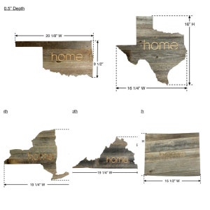 Rustic Farmhouse Wood State Sign | State Wall Home Décor | Makes A ...