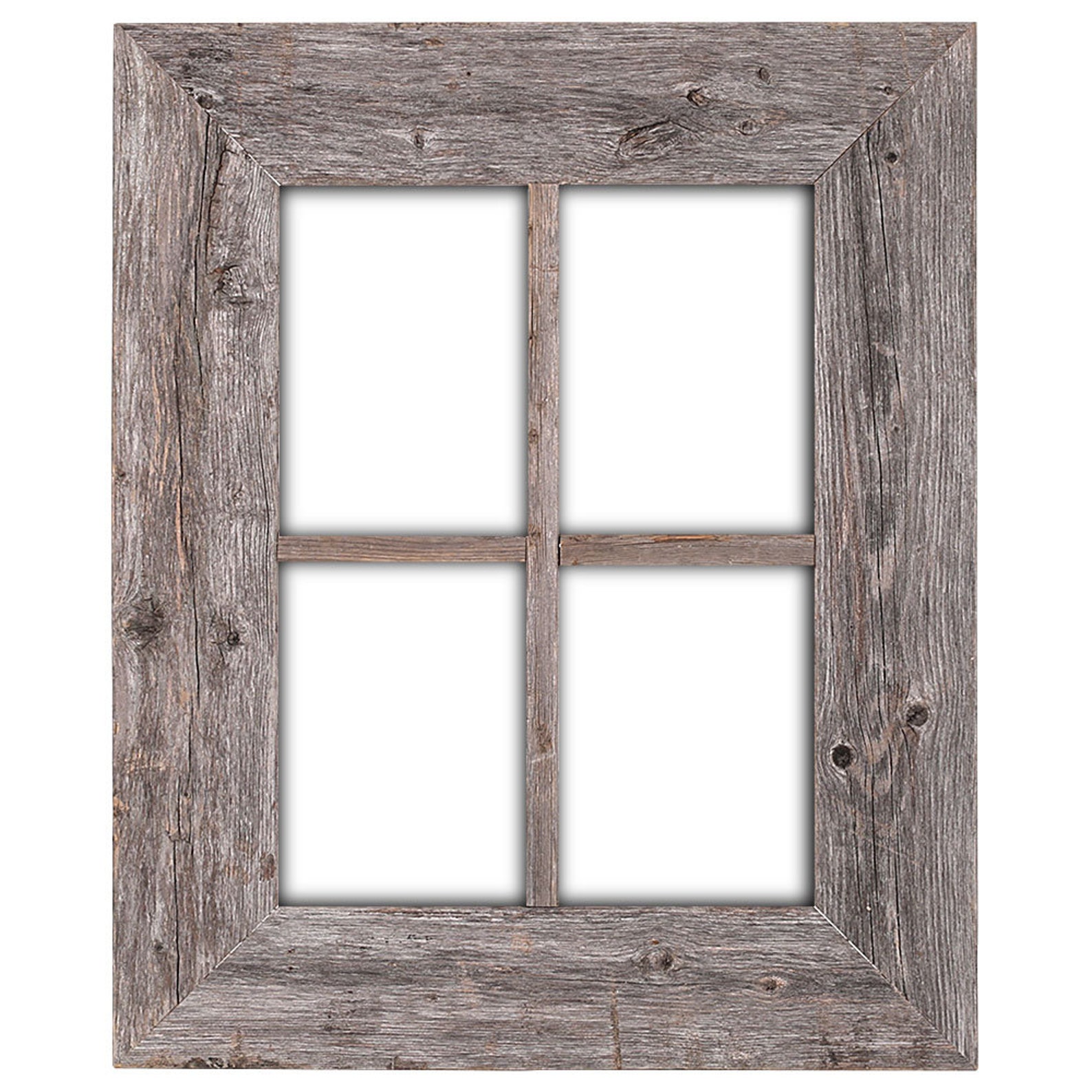 Rustic Wood Window Frame, Window Frame, Window Pane Frame, Barnwood ...