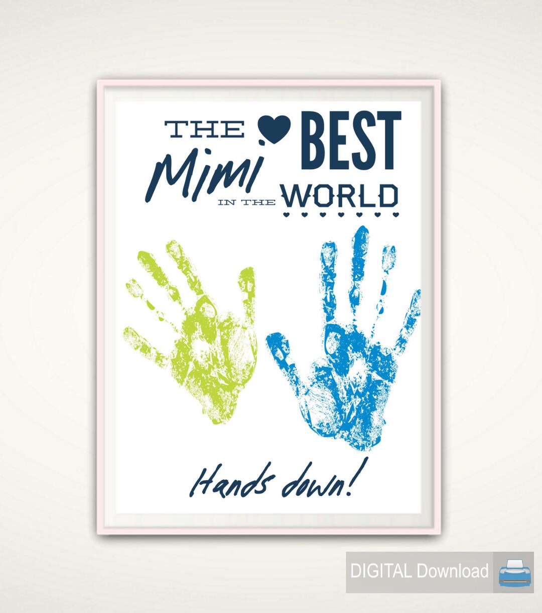 Mimi Gift - Christmas PRINTABLE Mimi Sign, Gift for Mimi From Grandkids ...