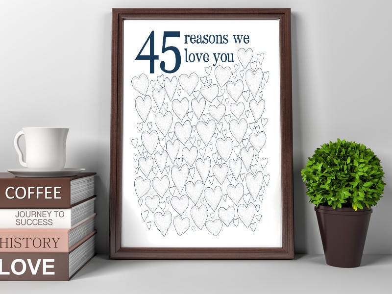 45th Birthday Gift 45th Birthday for Men for Her 45 | Etsy