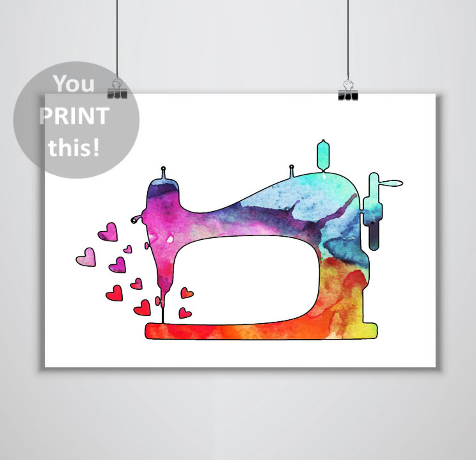 Sewing Room Decor Sewing Machine Art Craft Room Wall Decor - Etsy