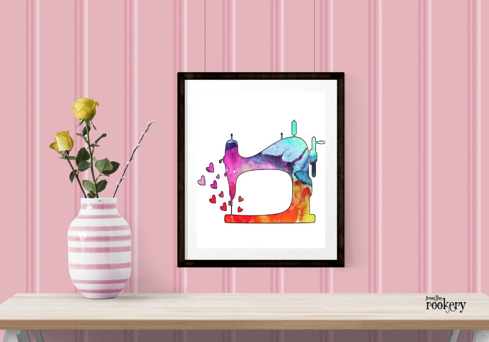 Sewing Room Decor Sewing Machine Art Craft Room Wall Decor - Etsy