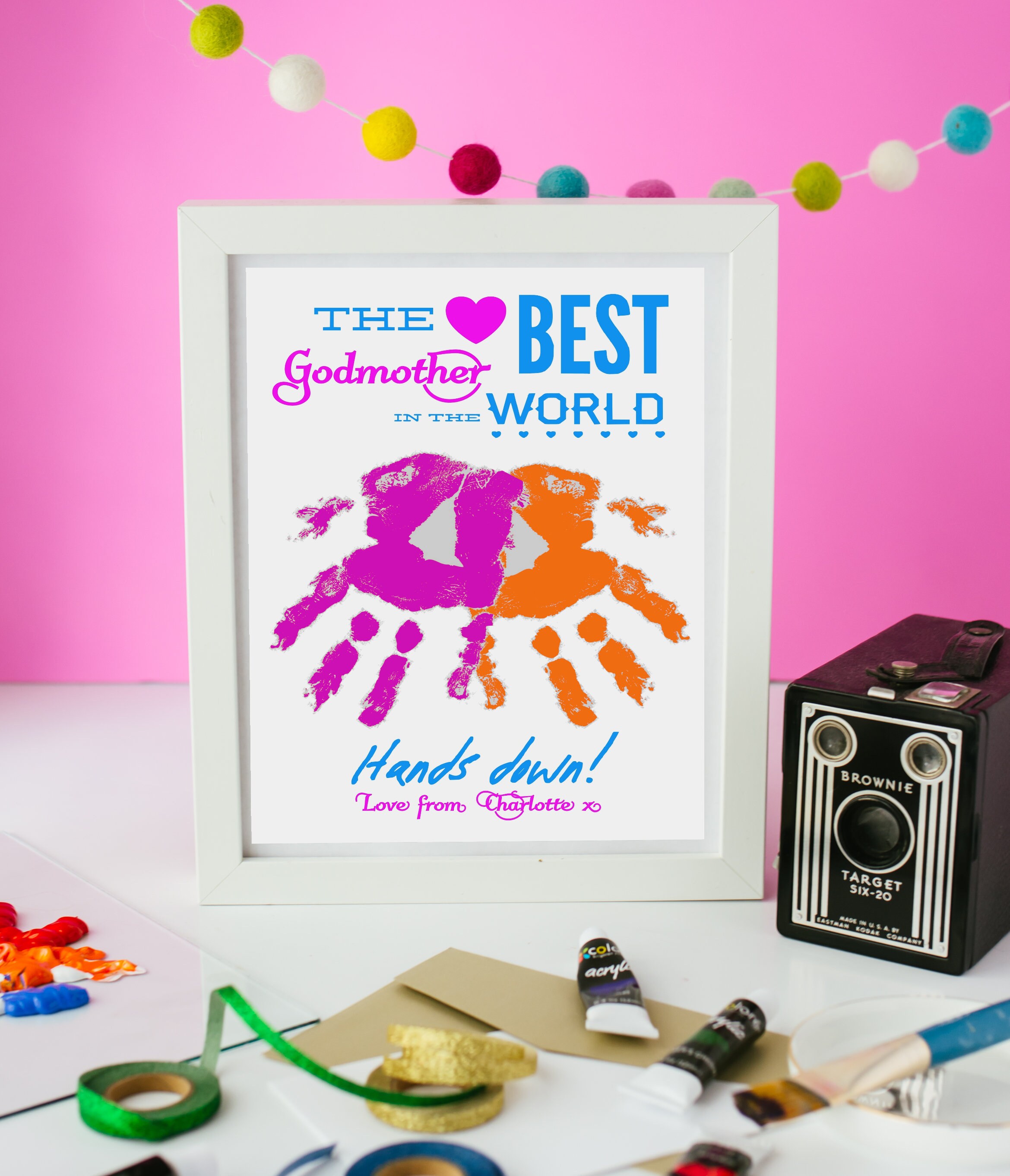 Personalized Teacher Gifts Handprint Art Printable Teacher - Etsy