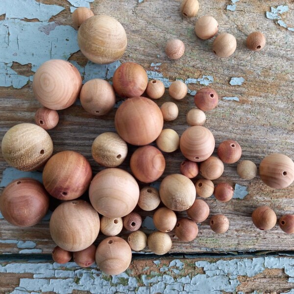 Round Wooden Beads - Etsy