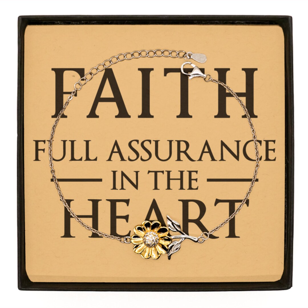 Motivational Christian Stainless Steel Bracelet Faith - Etsy