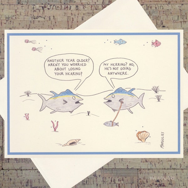 Fish Birthday Card - Etsy
