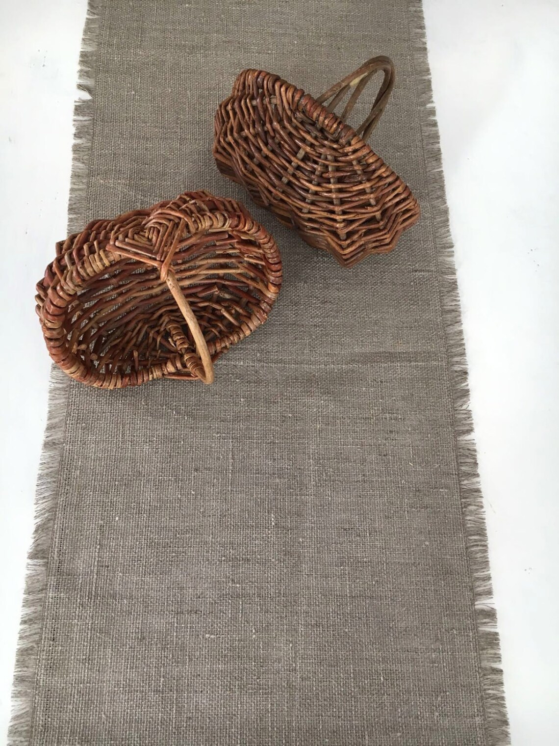 Natural Linen Table Runner Rustic Table Runner Wedding Table - Etsy
