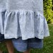 Linen Pinafore Apron With Ruffle Striped Pinafore Apron - Etsy
