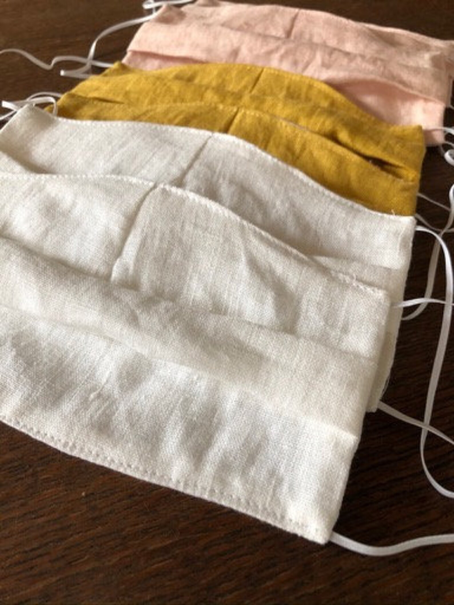 Washable Face Mask Set With Expedited Shipping, Set of 10 Linen Face ...