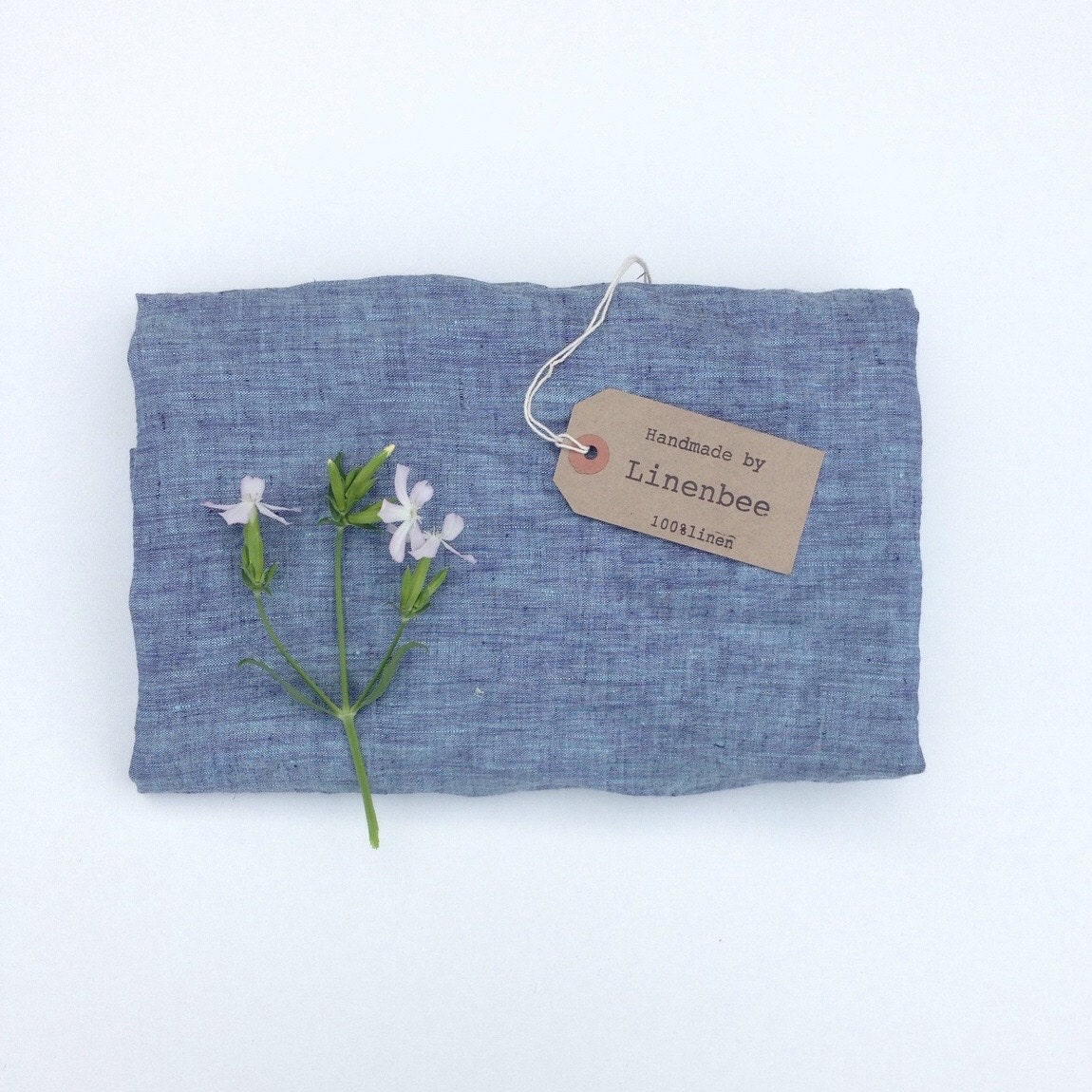 Free Shipping Worldwide Blue Linen Scarf Melange Blue Shawl | Etsy