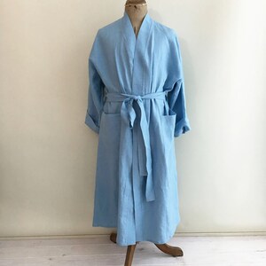 Linen Bath Robe, Womens Linen Robe, Linen Robe, Womens Robe, Kimono ...