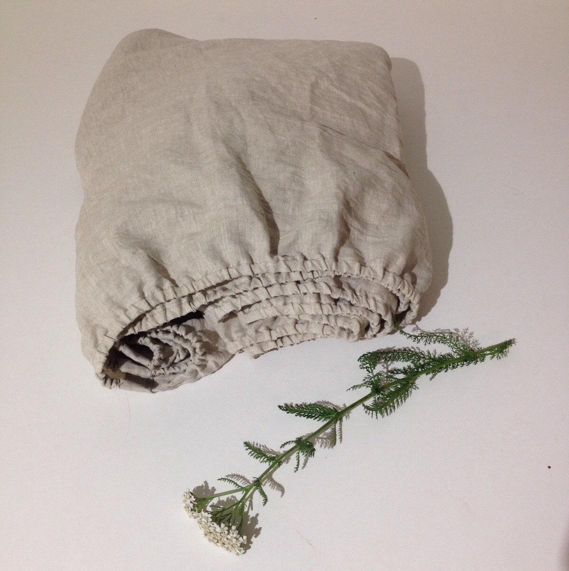 Fitted Linen Sheet Natural Linen Fitted Sheet Queen King - Etsy