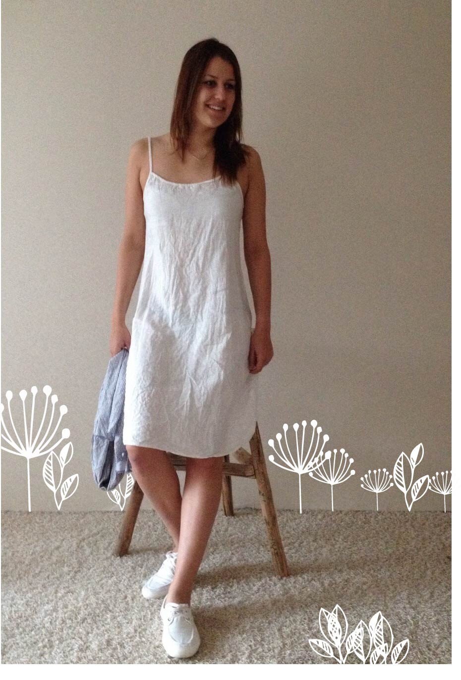 Linen Slip Dress Simple Lovely off White Linen Base Layer - Etsy