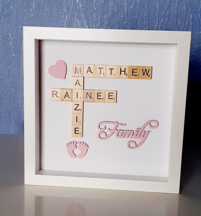 Family Scrabble Frame Scrabble Frame Family names frame | Etsy