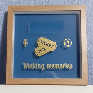 Ticket Memory Drop Box, Making Memories, Personalised Memory Box ...