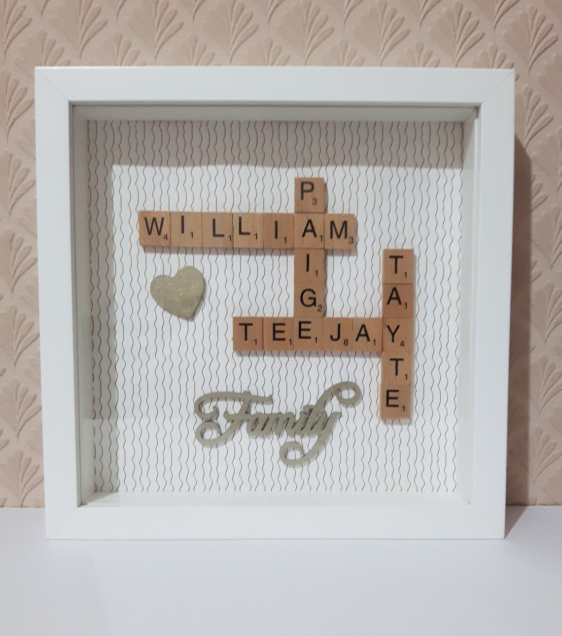 Family Scrabble Frame Scrabble Frame Family names frame | Etsy