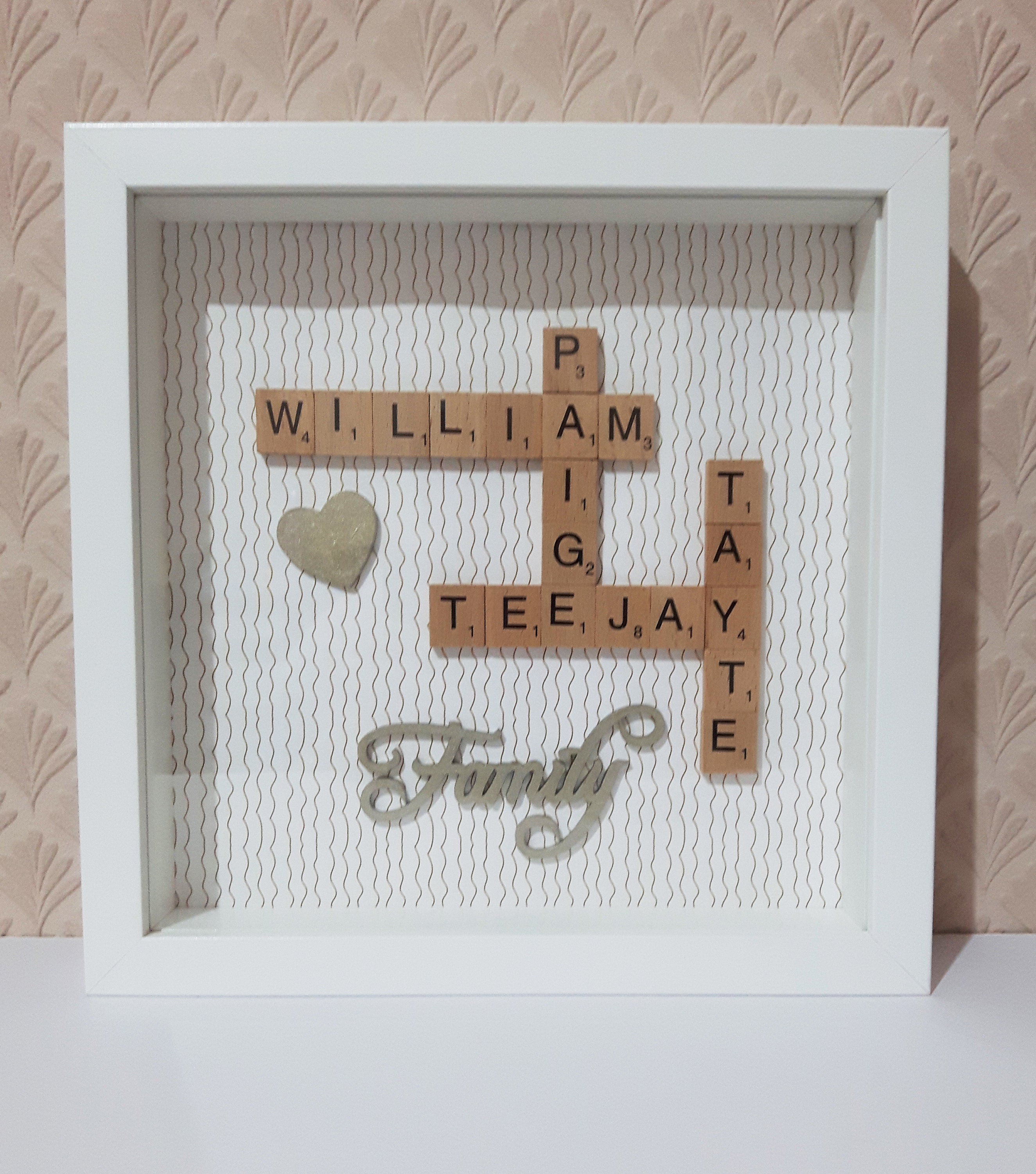 Family Scrabble Frame Scrabble Frame Family Names Frame - Etsy