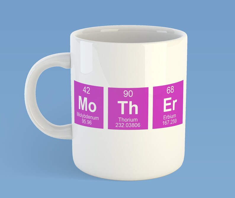 Mother chemical mug Periodic Table Mother Mothers day | Etsy