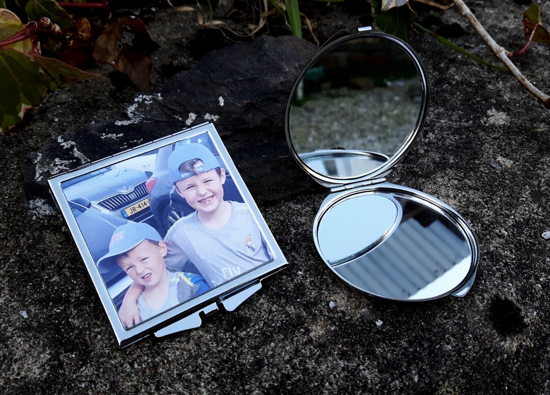Personalised Compact Mirror, Your Photo Mirror, Gift for Her, Girl's ...