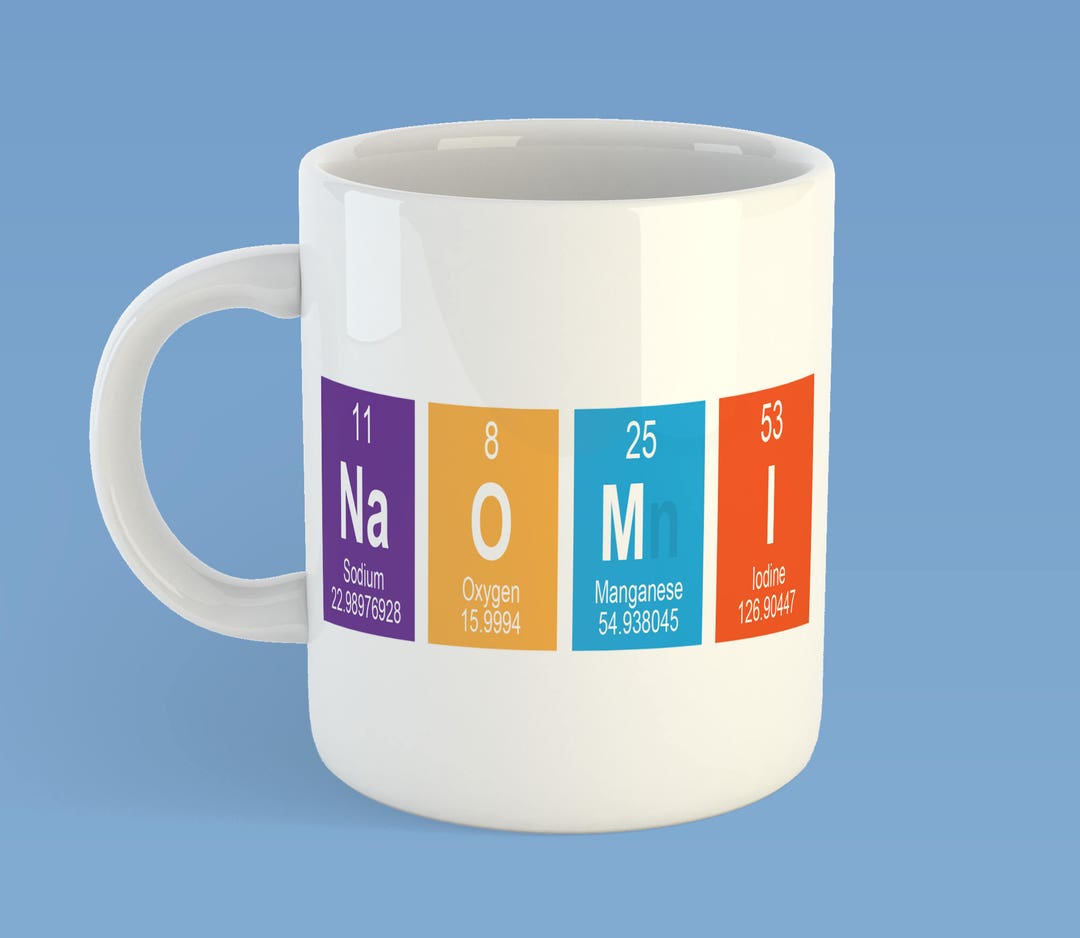 Periodic Table Mug, Chemical Element Mug, Custom Element Mug ...