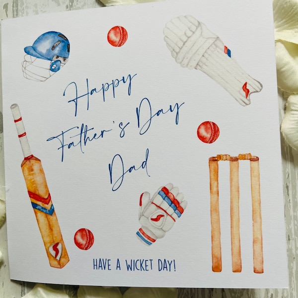 Cricket Birthday Card Etsy Uk