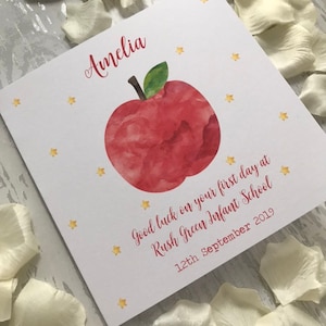 Personalised New School Card First Day at School School - Etsy