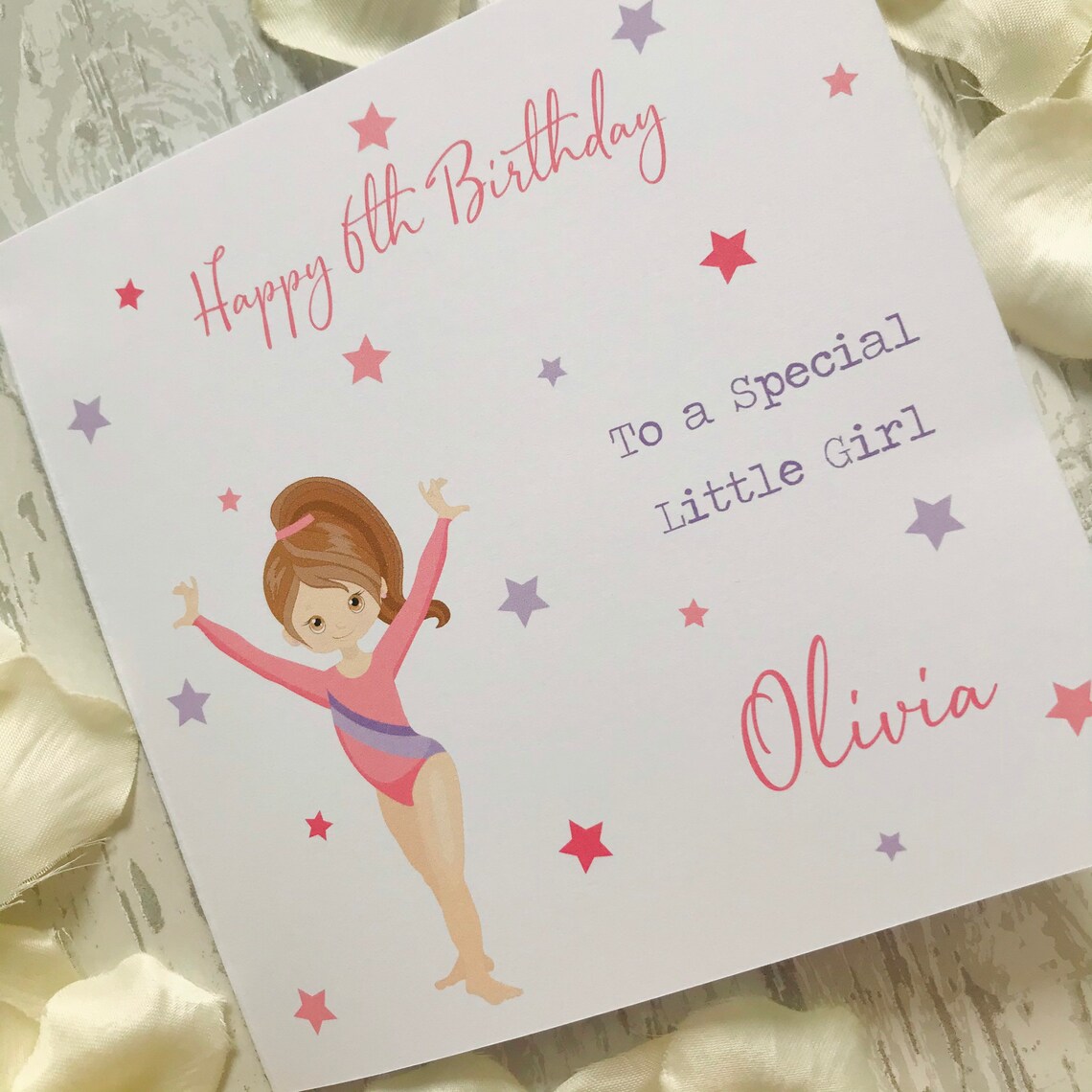Personalised Gymnastics Birthday Card Gymnast Birthday Card | Etsy UK