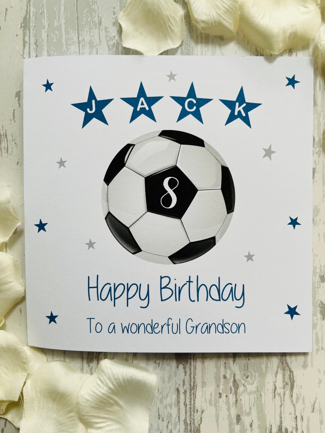 Personalised Football Card, Football Birthday Card, Birthday Boy Card ...