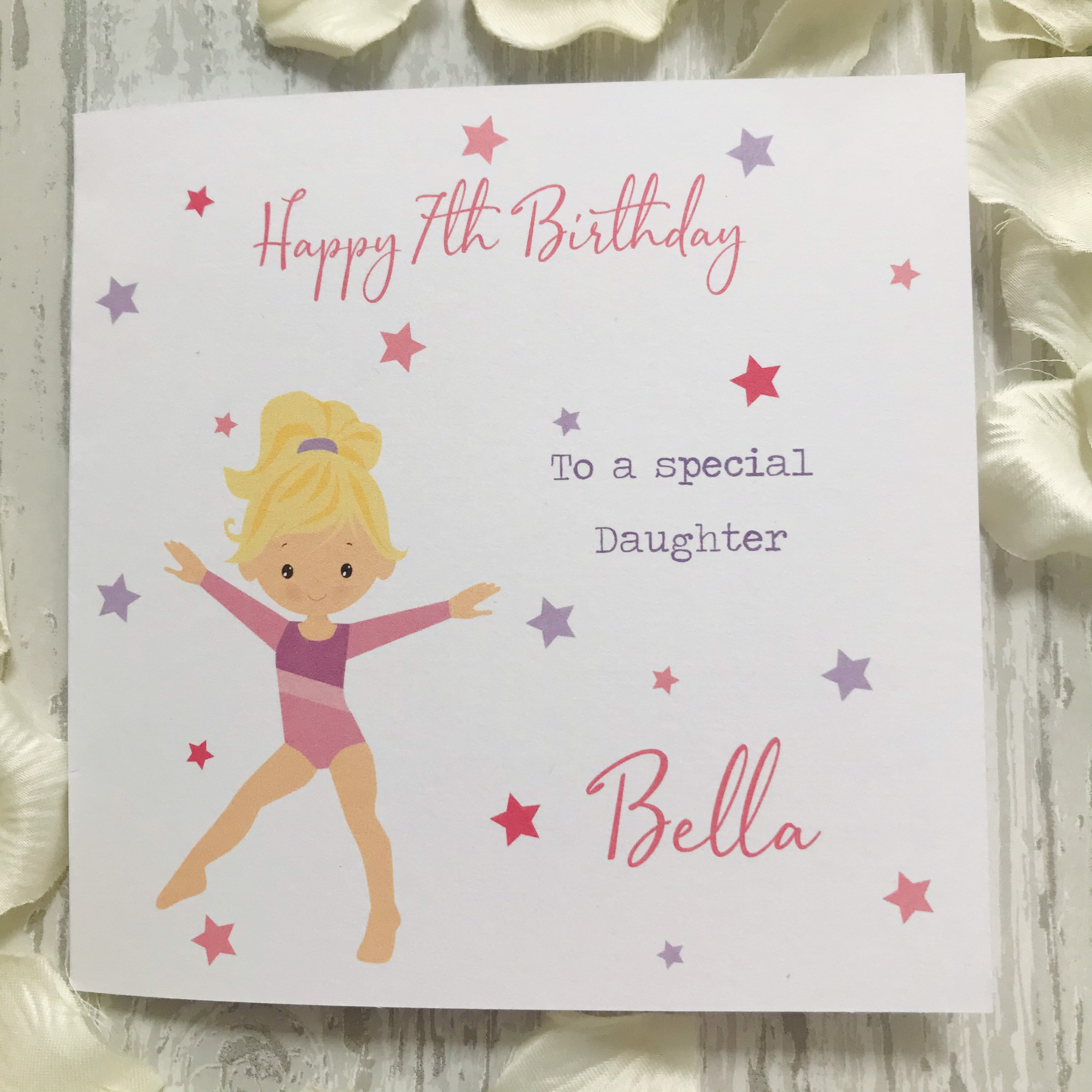 Personalised Gymnastics Birthday Card Gymnast Birthday Card | Etsy UK
