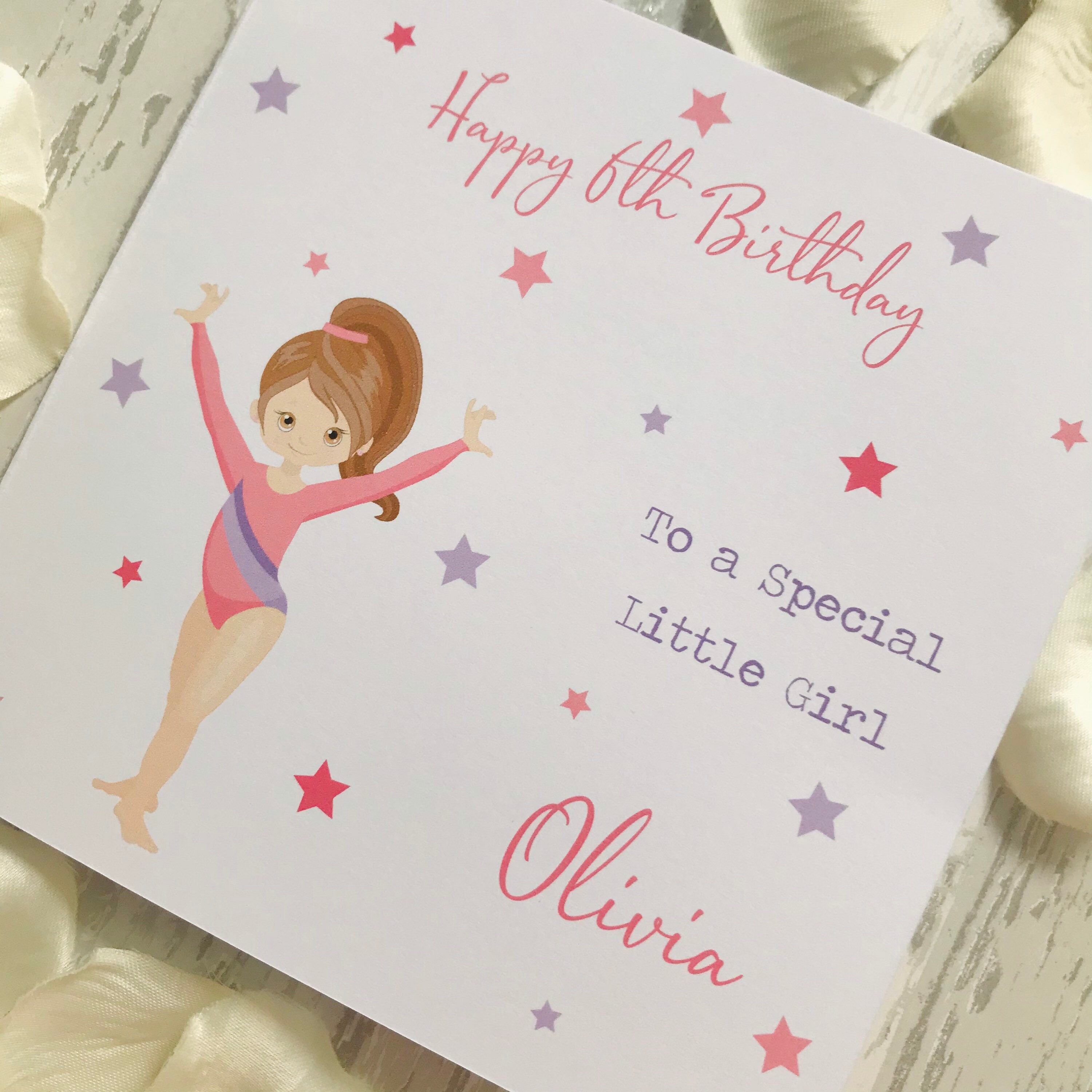 Personalised Gymnastics Birthday Card Gymnast Birthday Card | Etsy UK