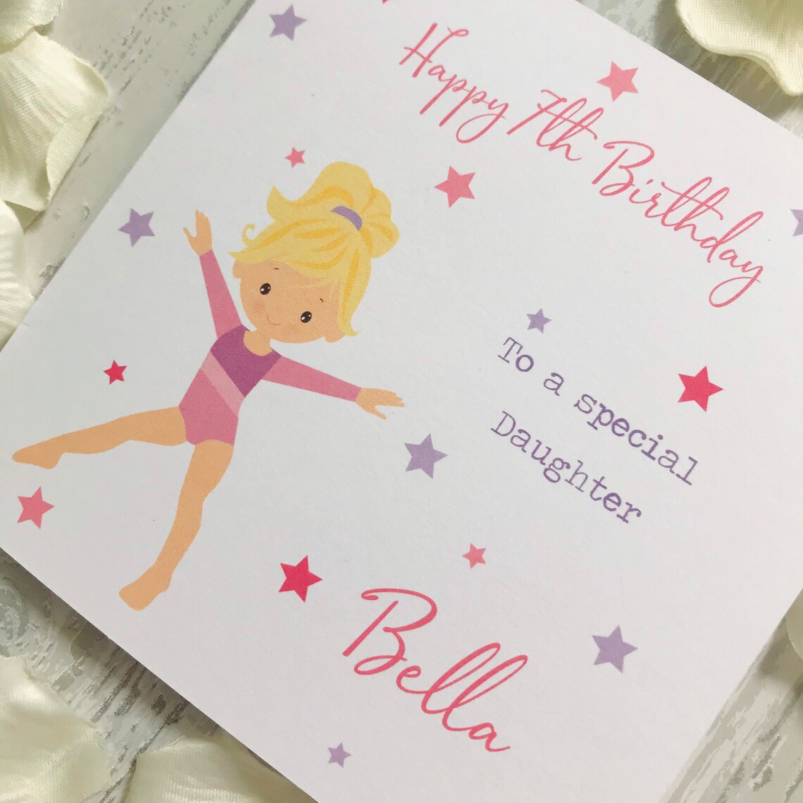 Personalised Gymnastics Birthday Card Gymnast Birthday Card | Etsy UK