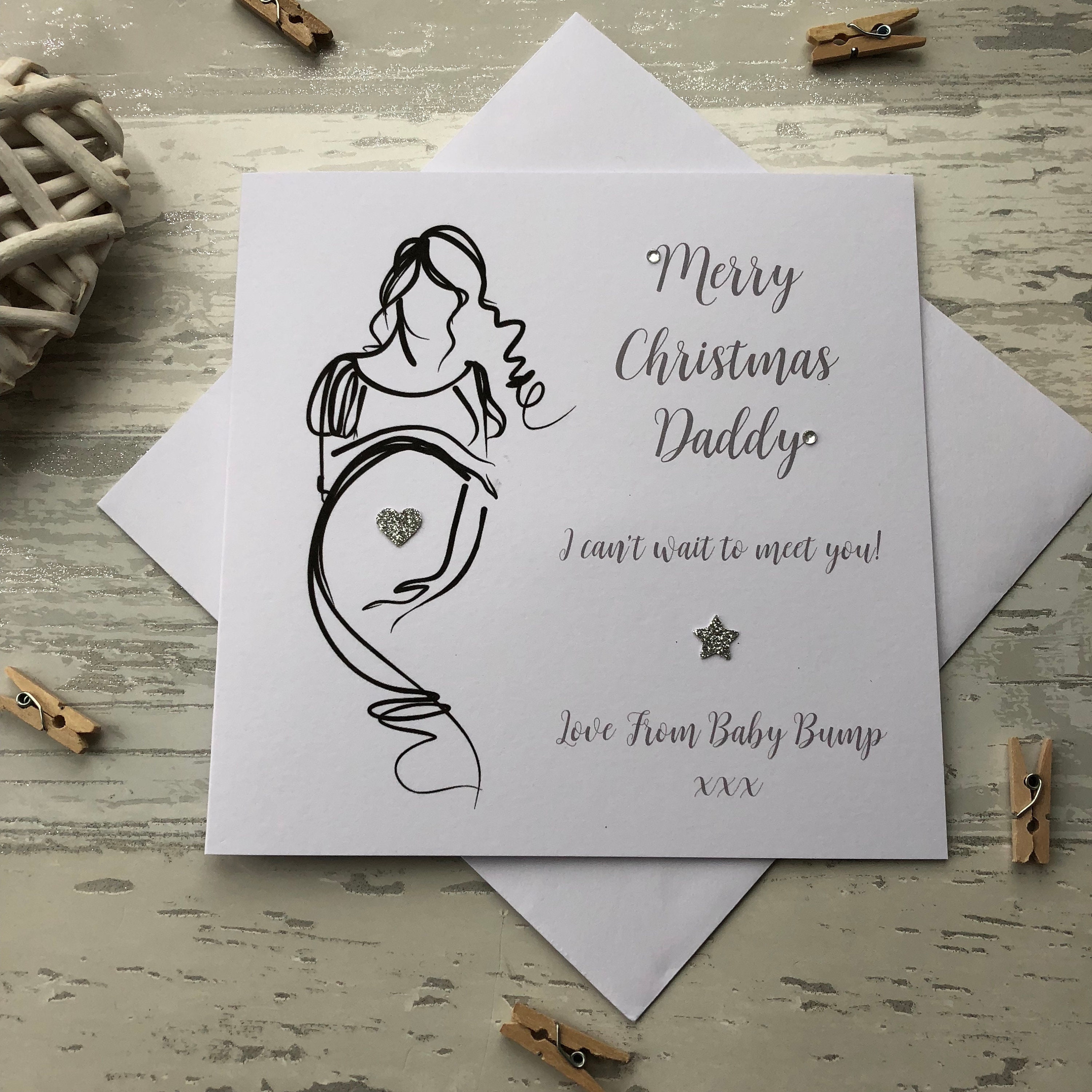 Father's Day Bump Card Bump Card Mummy Card From Bump - Etsy UK